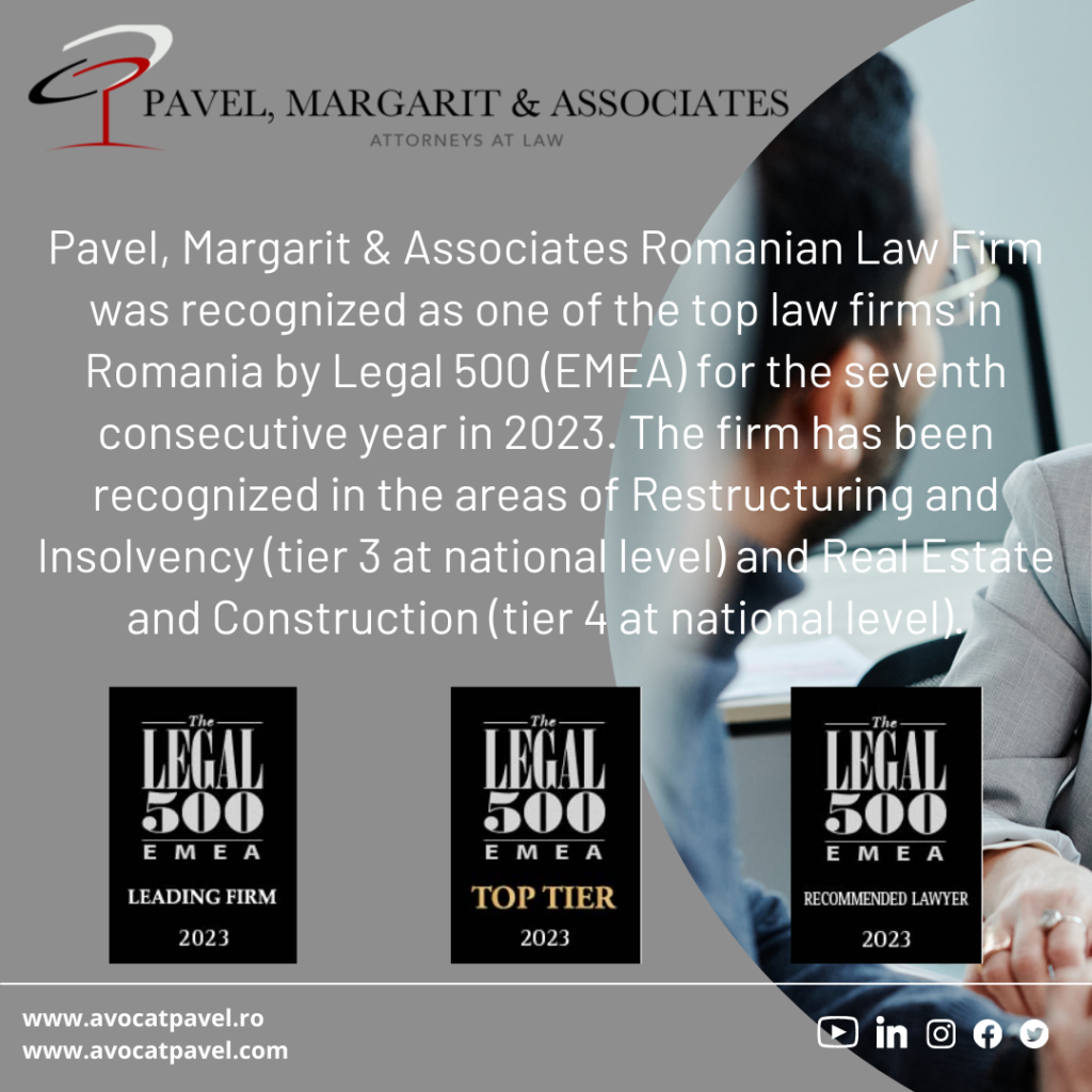 Excellence Recognized: Pavel, Margarit & Associates Romanian Law Firm ...